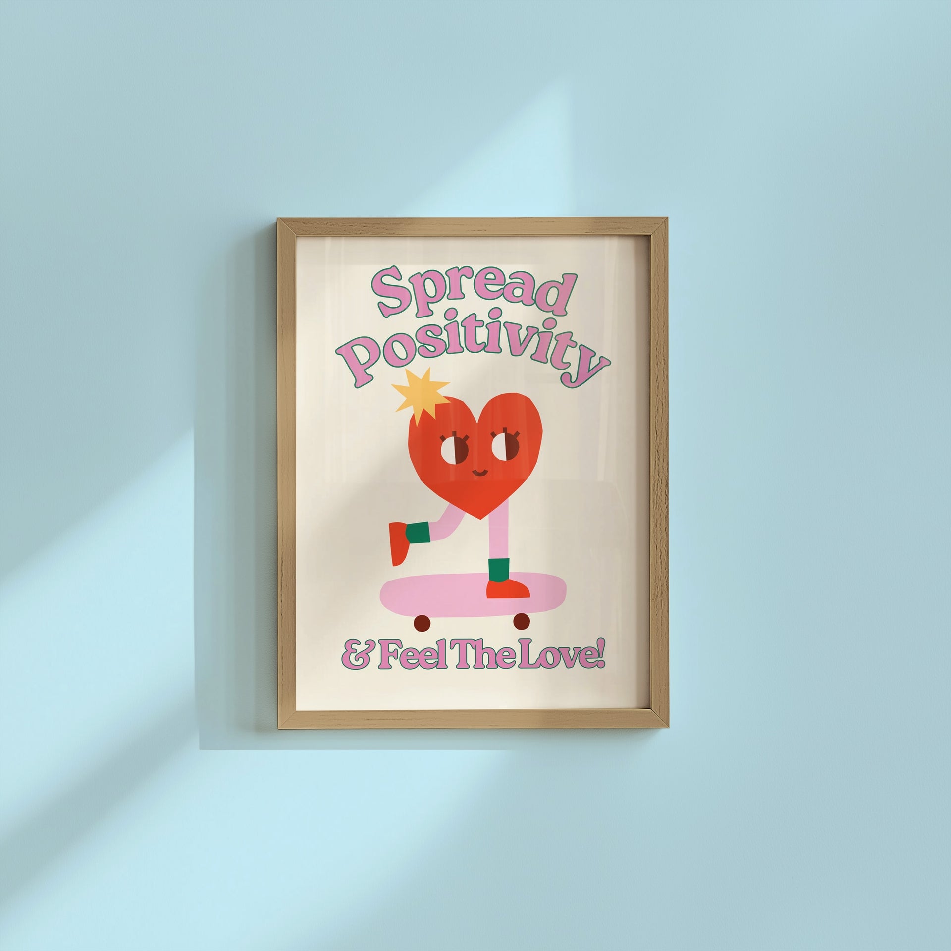 Spread Positivity Vertical Art Print