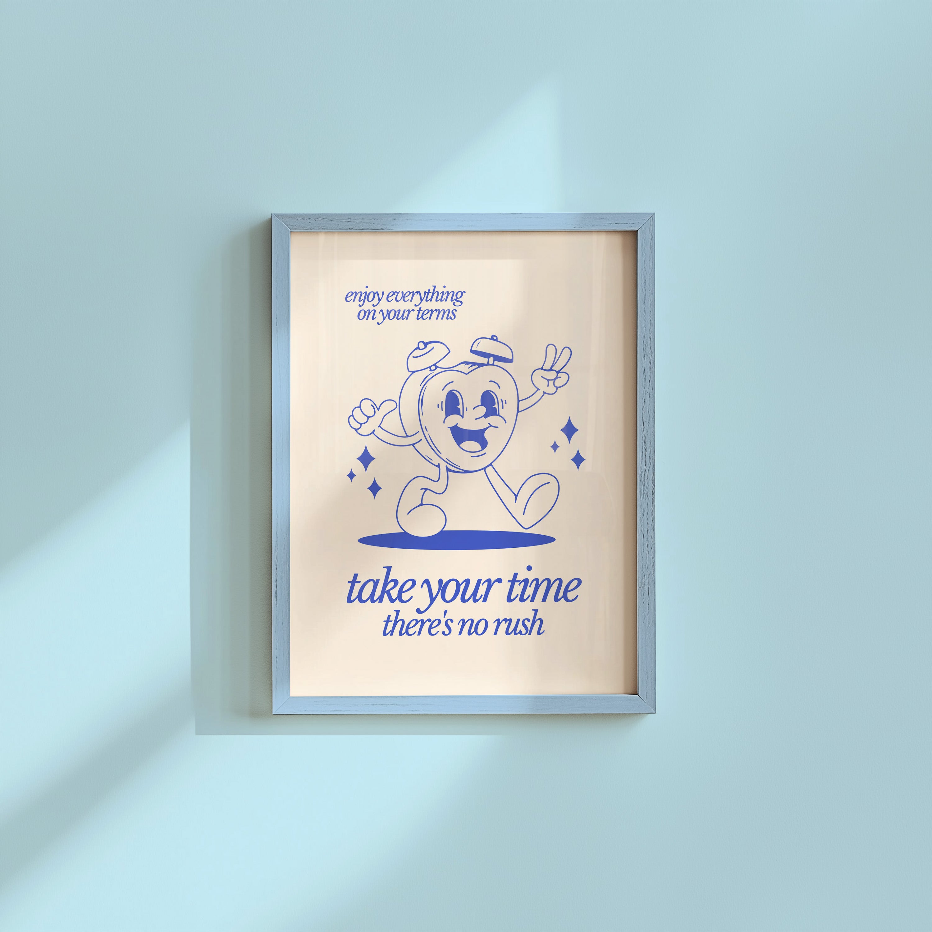 Take Your Time Heart Vertical Digital Art Print