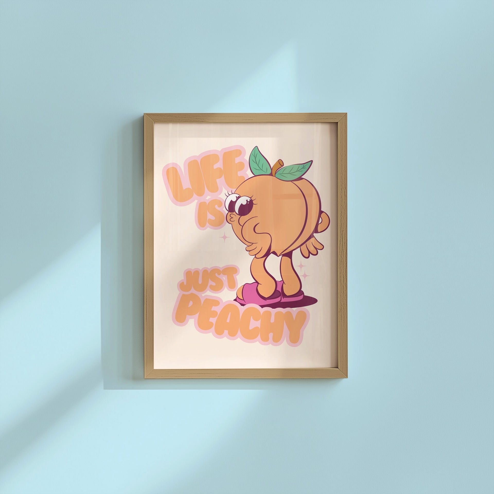 Just Peachy Vertical Art Print