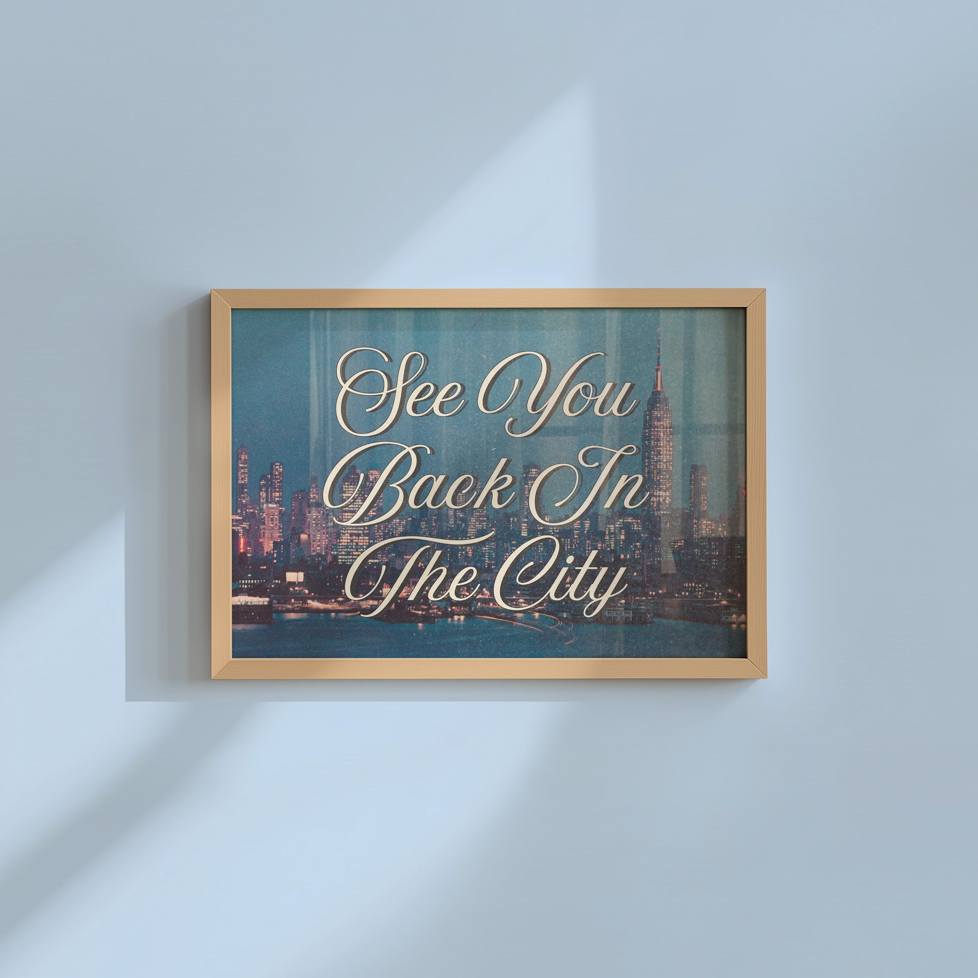 See You Back In The City Horizontal Art Print
