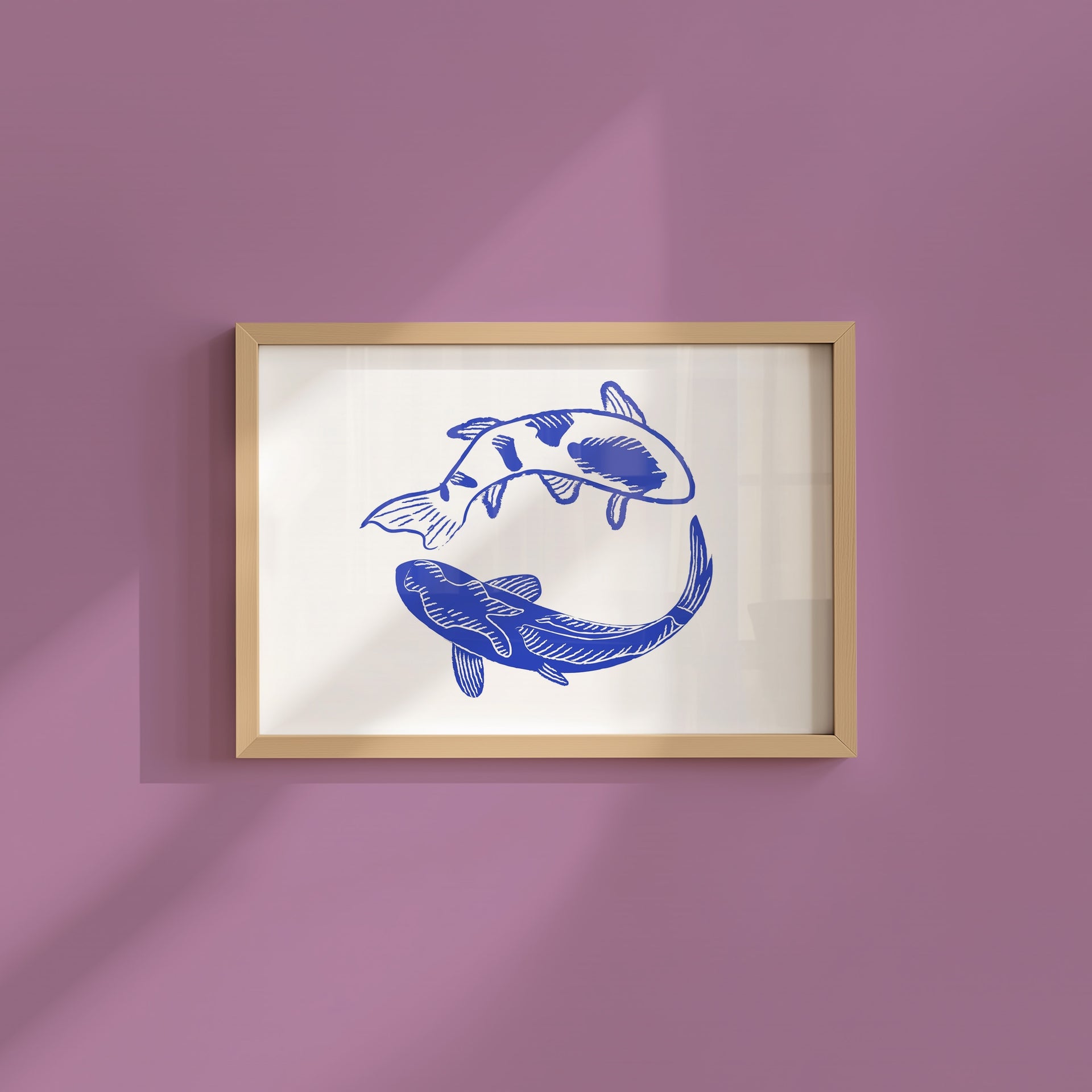 Two Fish Horizontal Art Print