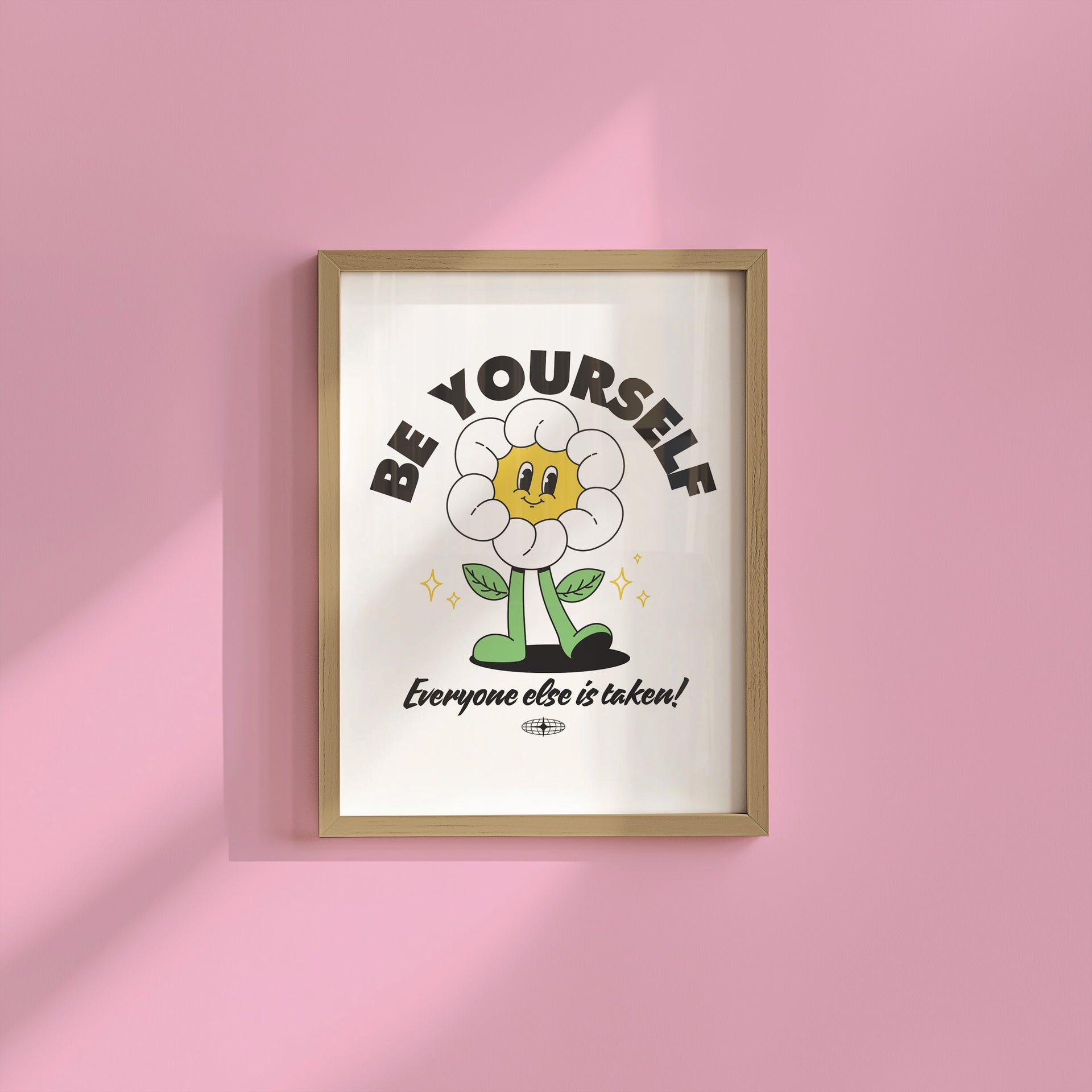 Be Yourself Flower Vertical Art Print