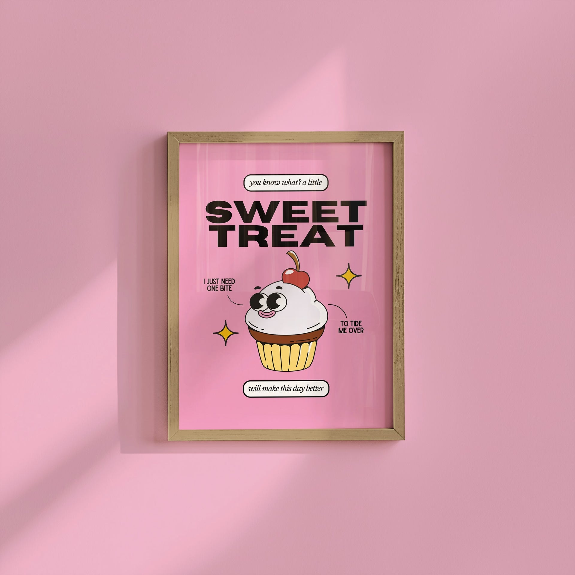 Sweet Treat Cupcake Vertical Art Print