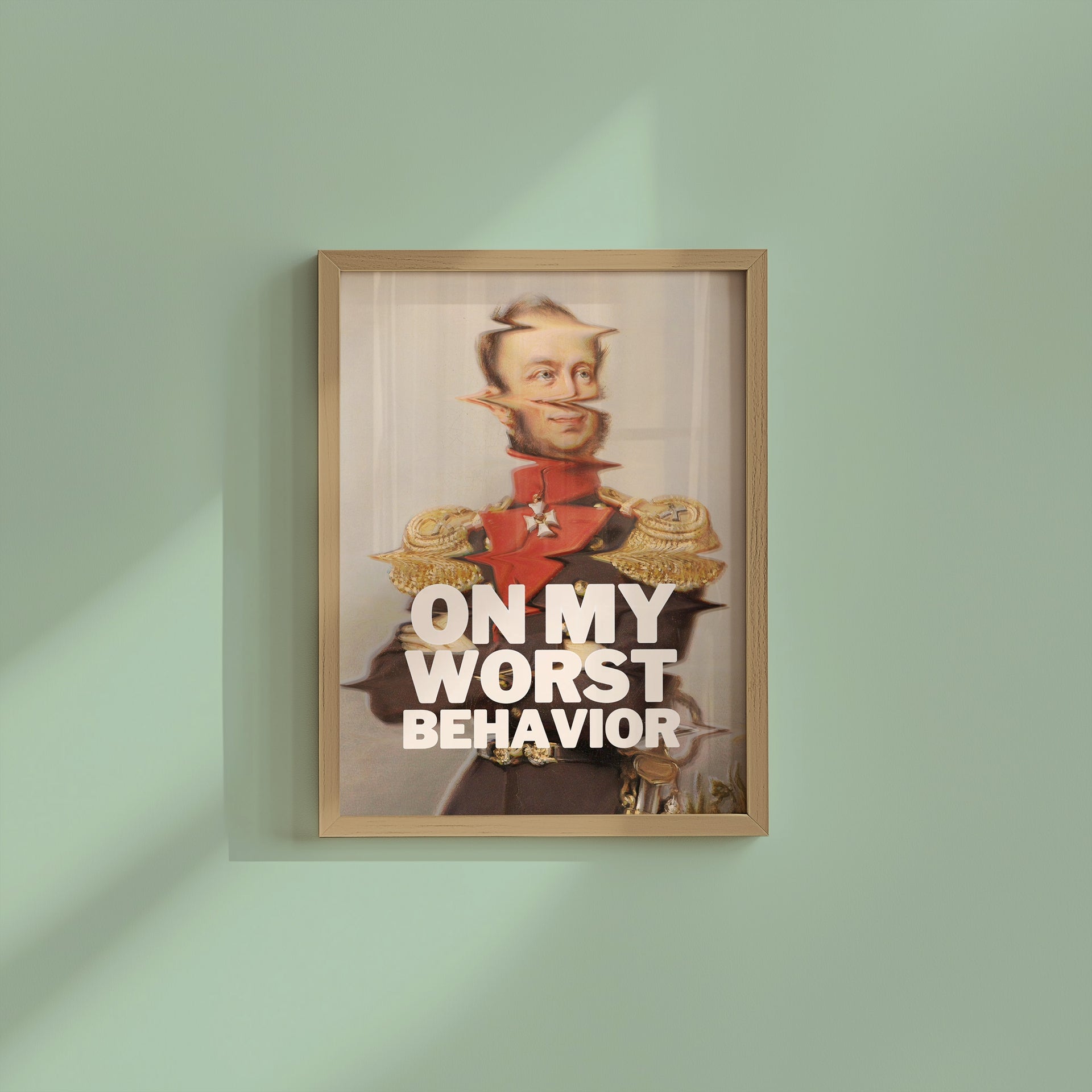 Worst Behavior Vertical Art Print