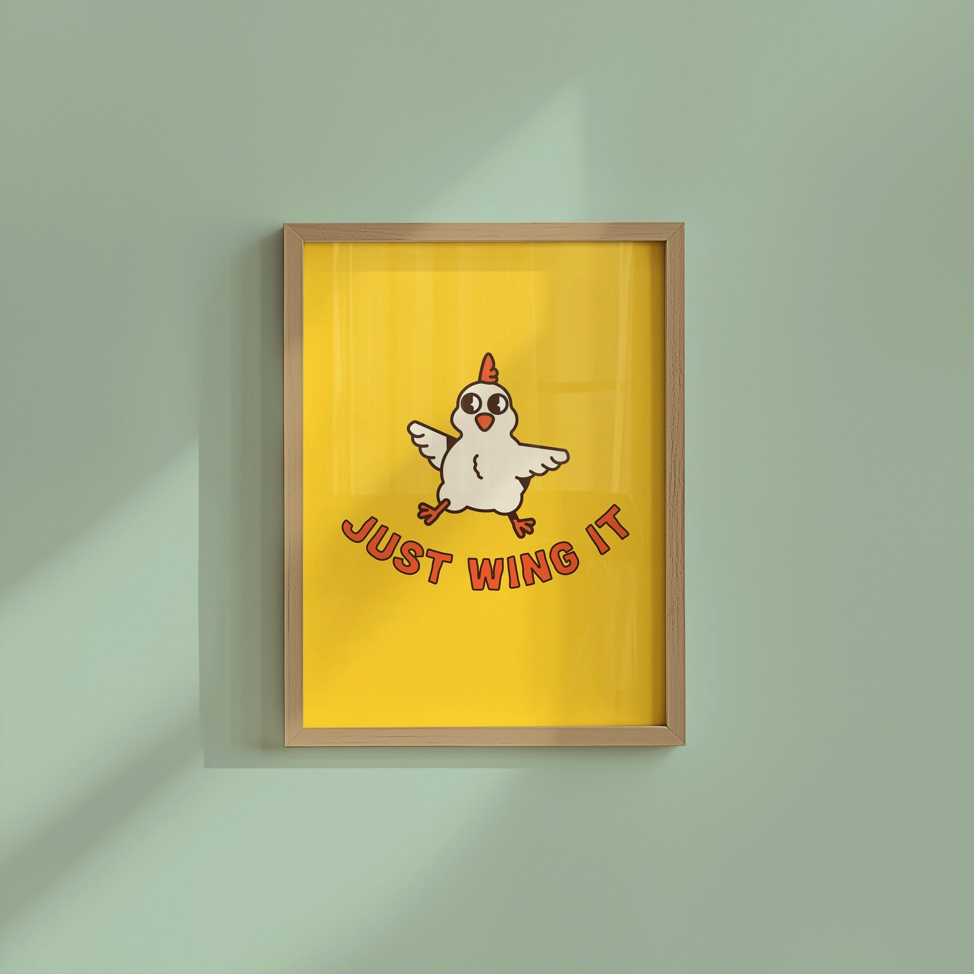 Just Wing It Vertical Art Print