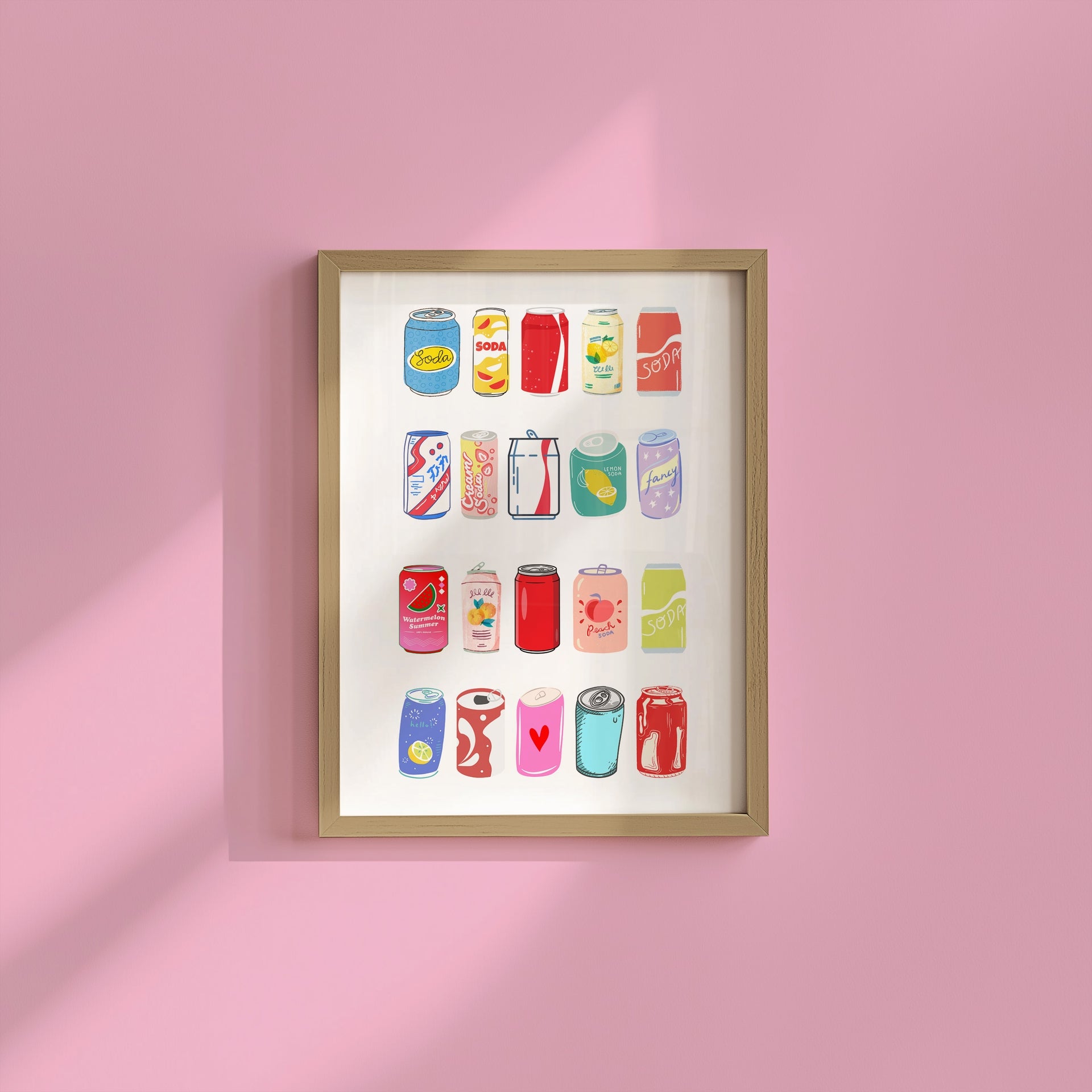 Soda Vertical Art Print