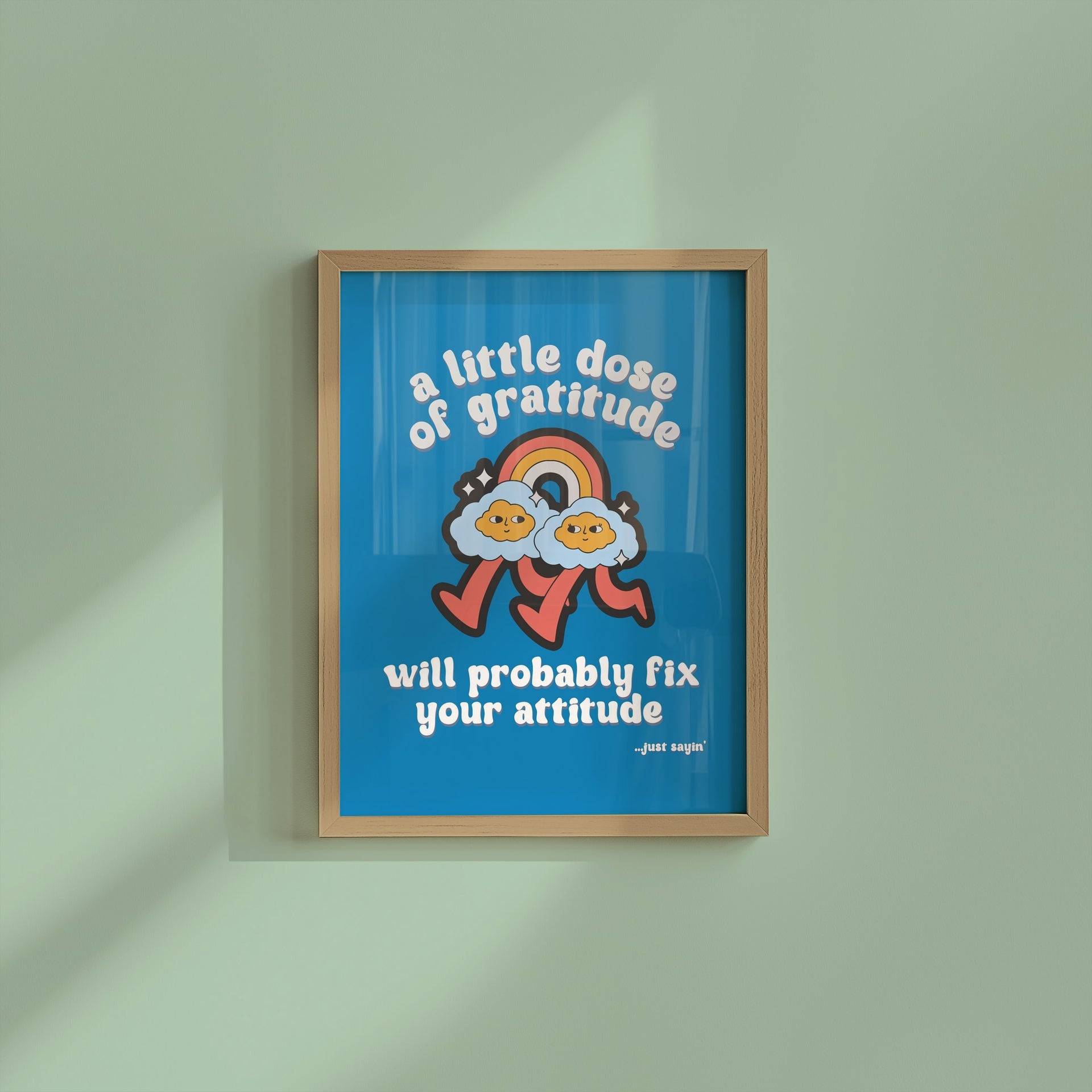 Dose of Gratitude Vertical Art Print