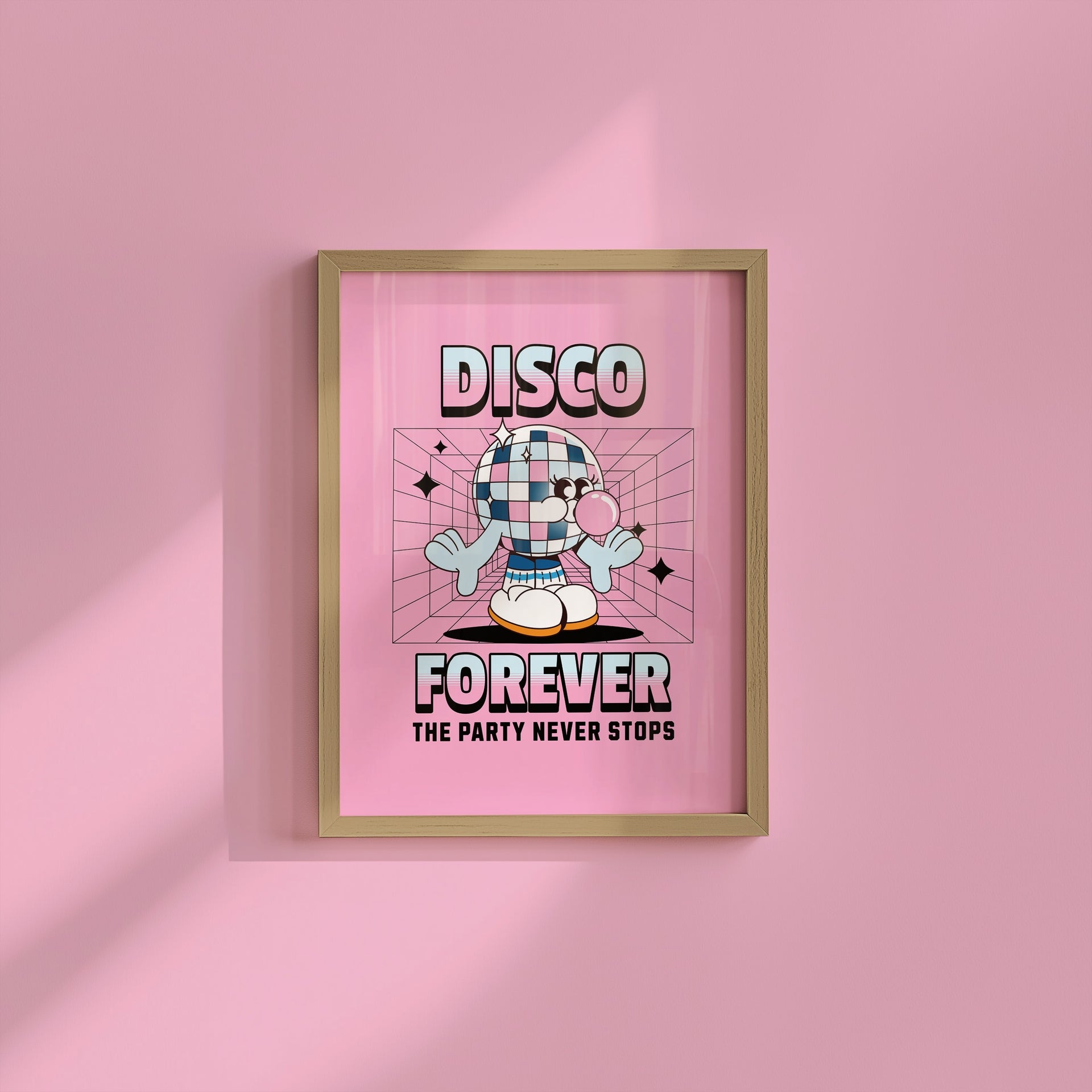 Disco Forever Vertical Art Print