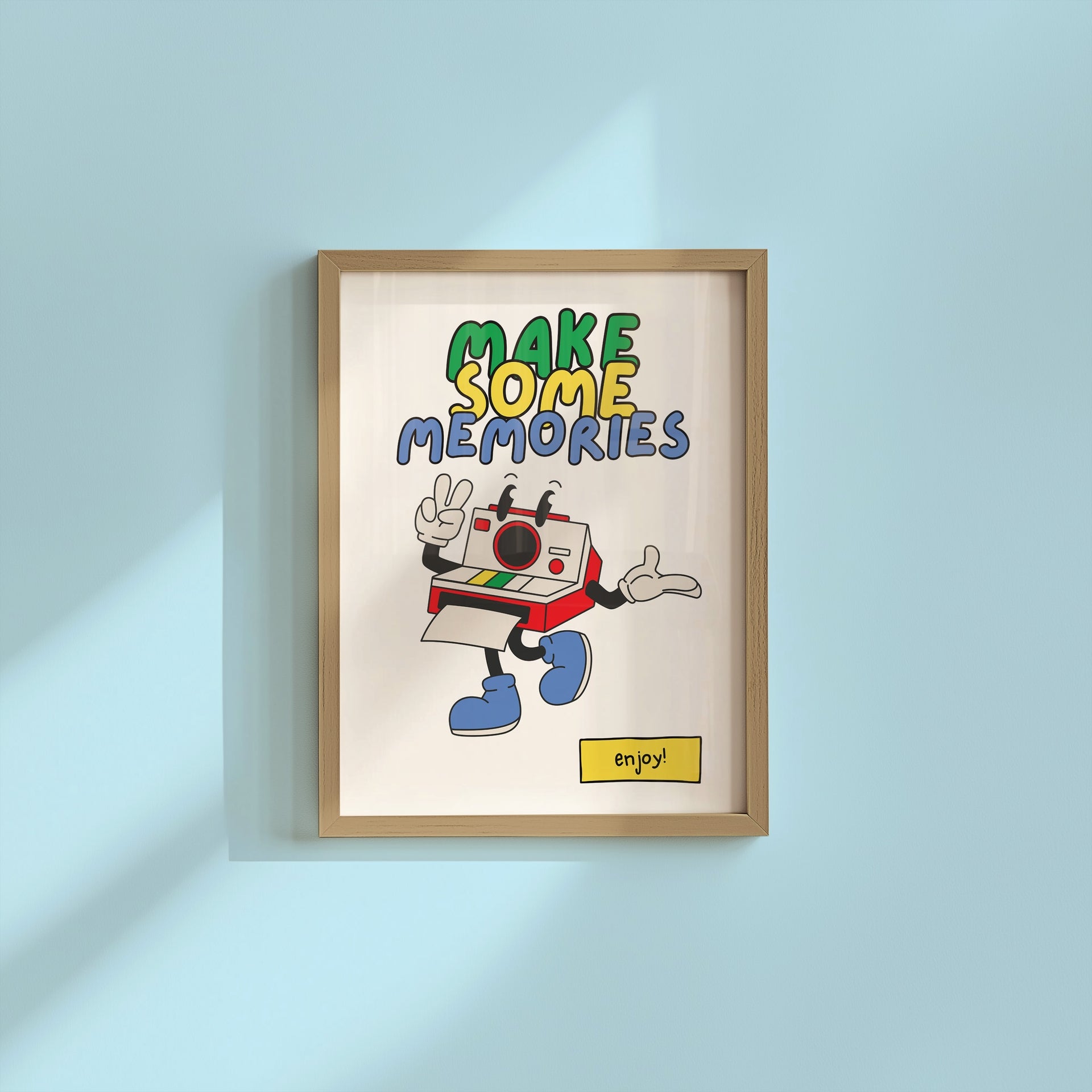 Make Some Memories Camera Vertical Art Print