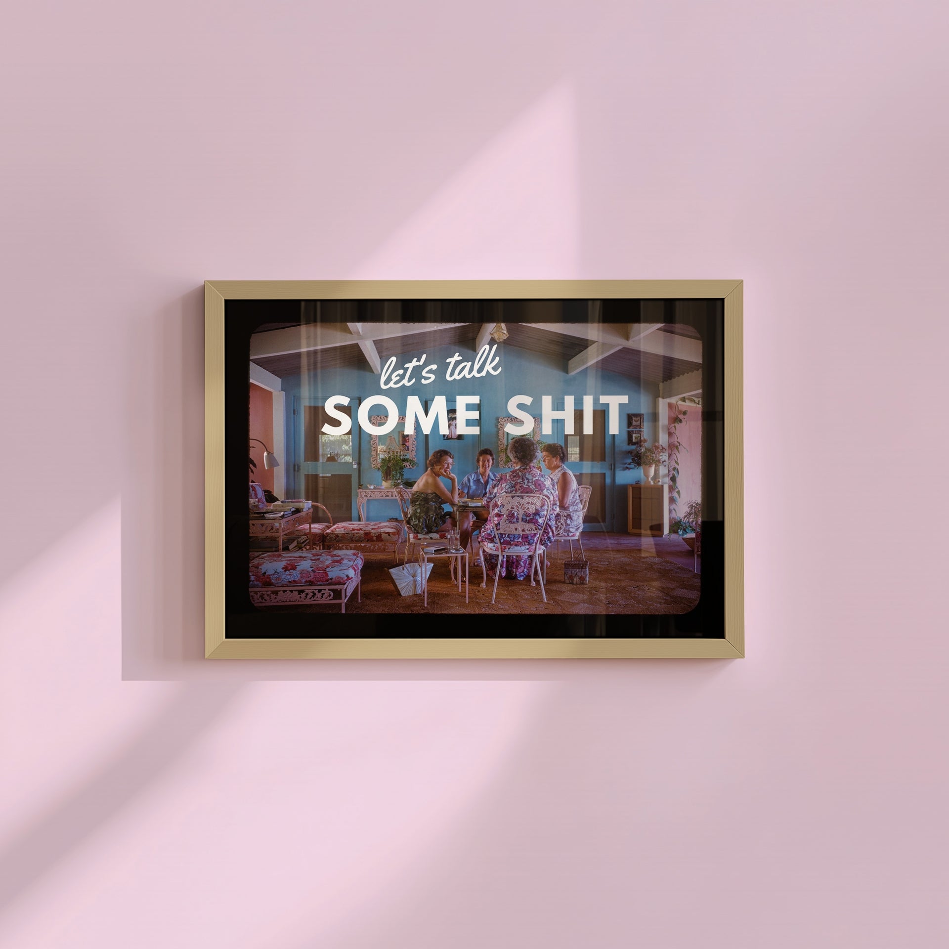 Let's Talk Some Shit Horizontal Art Print