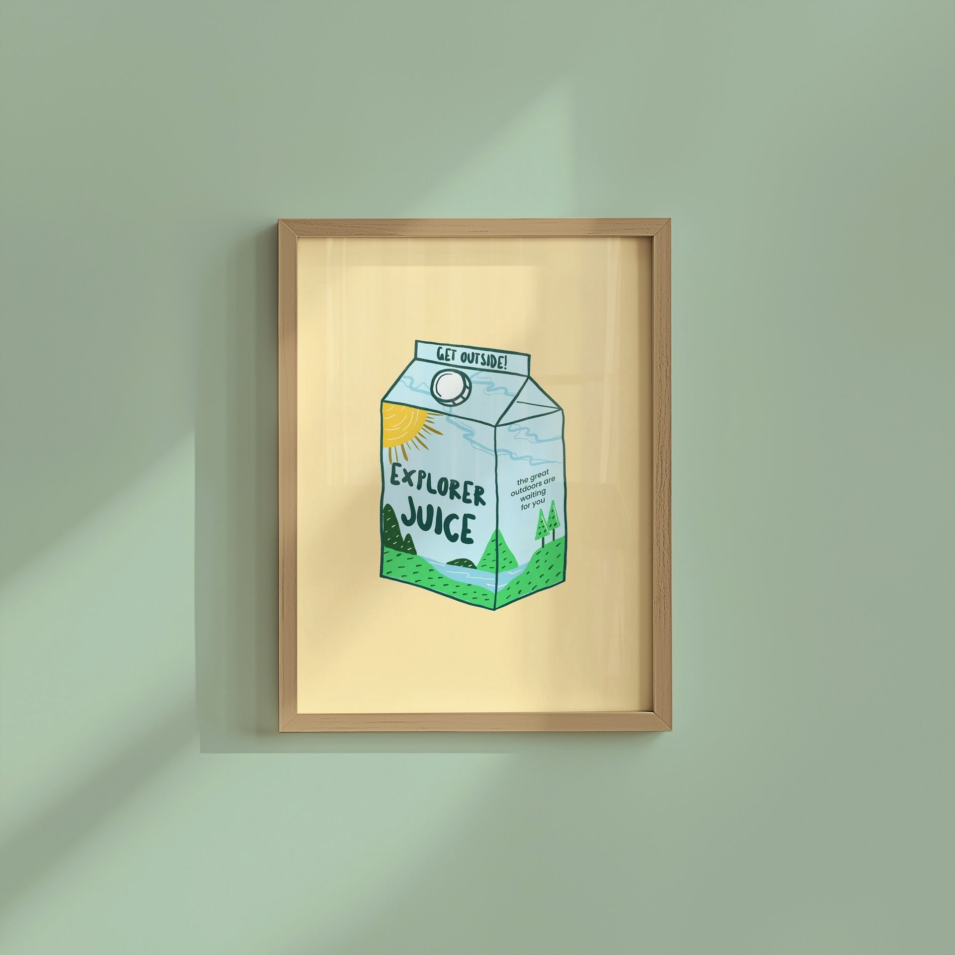 Explorer Juice Vertical Art Print