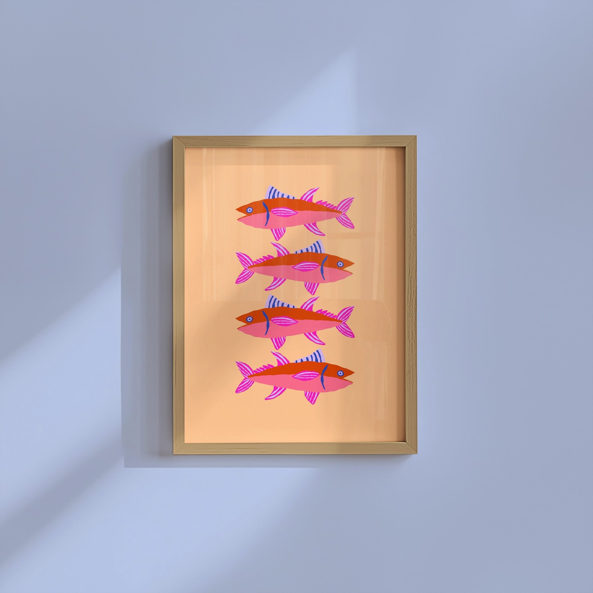 Three Fish Vertical Art Print