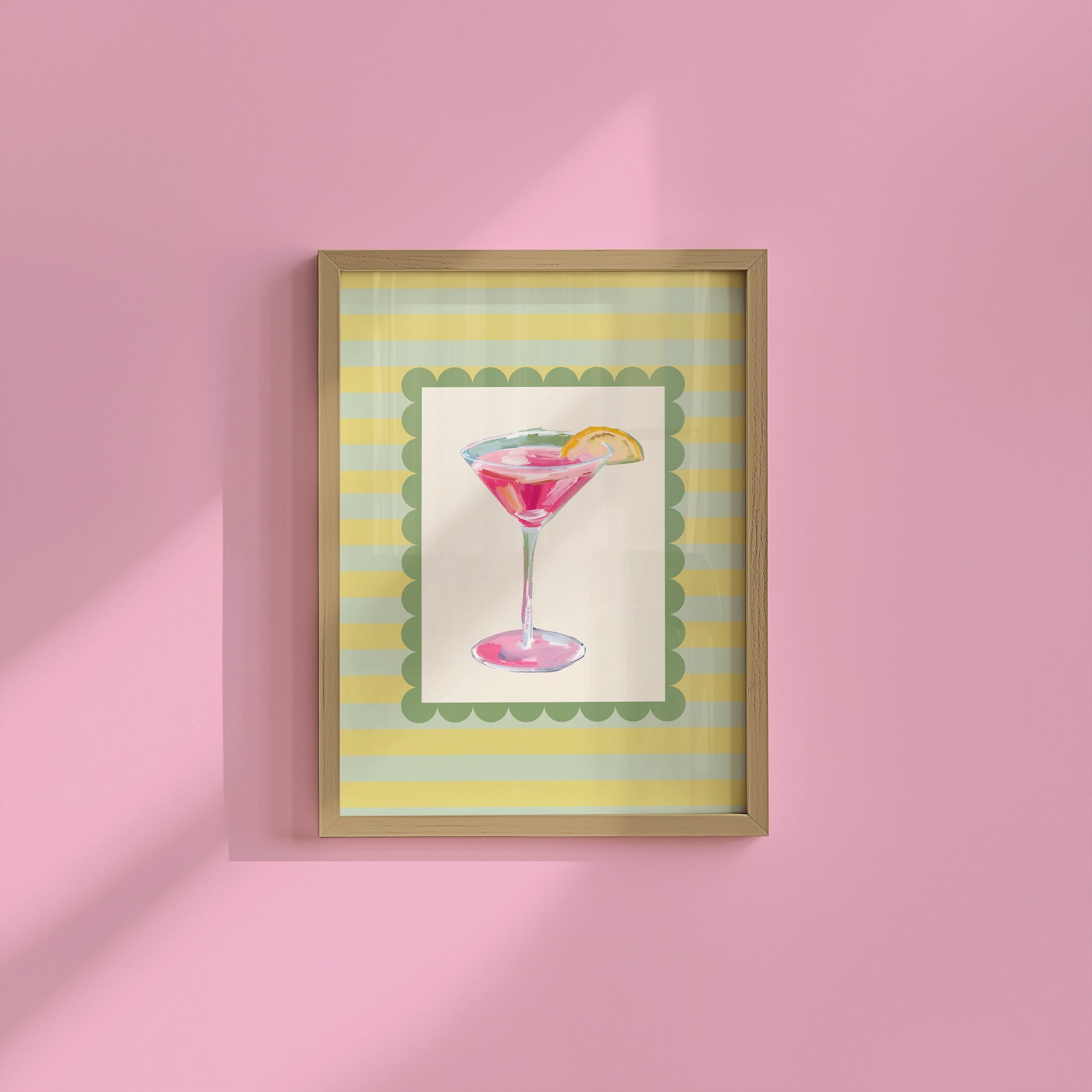 Cosmo Stripe Vertical Art Print