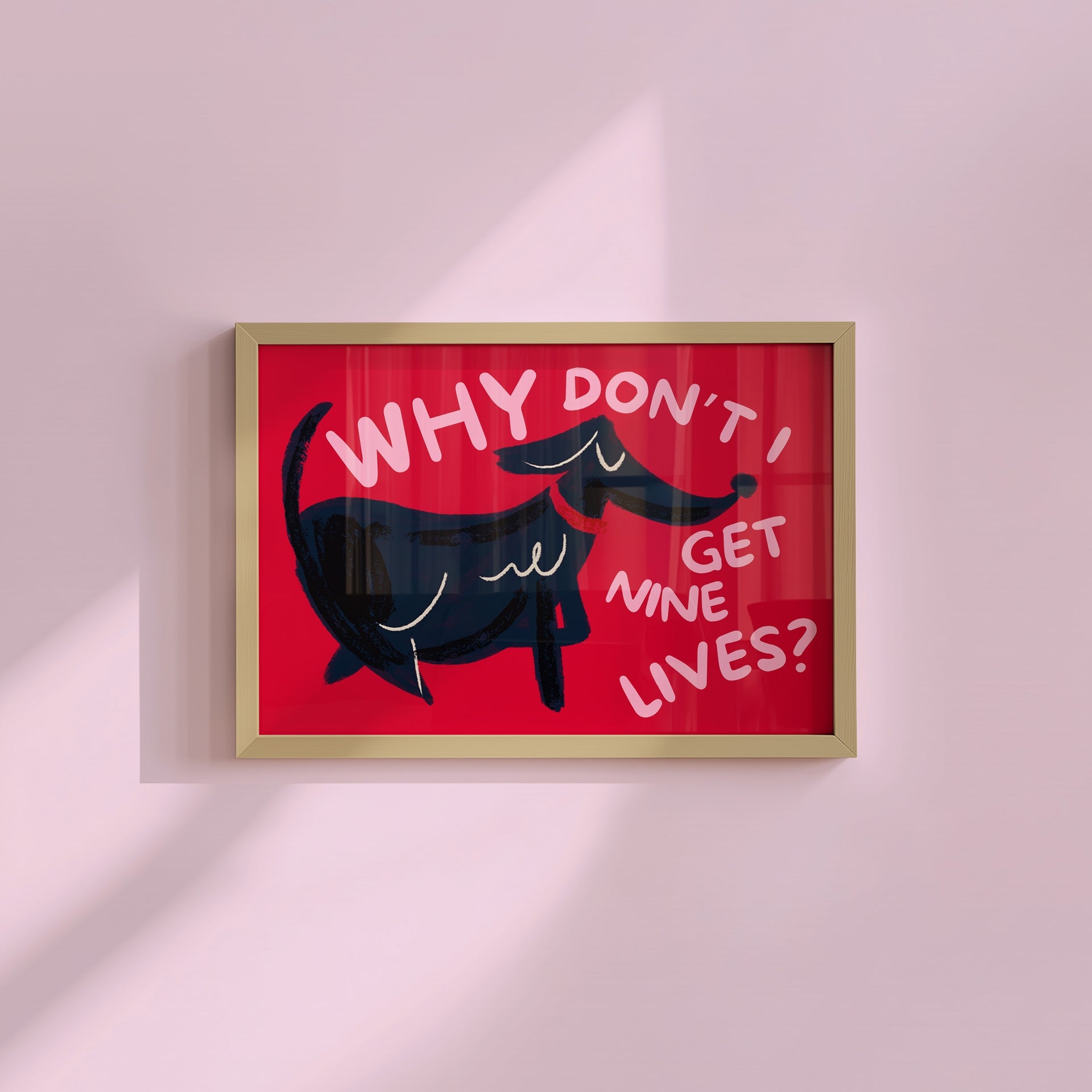 Nine Lives Horizontal Art Print