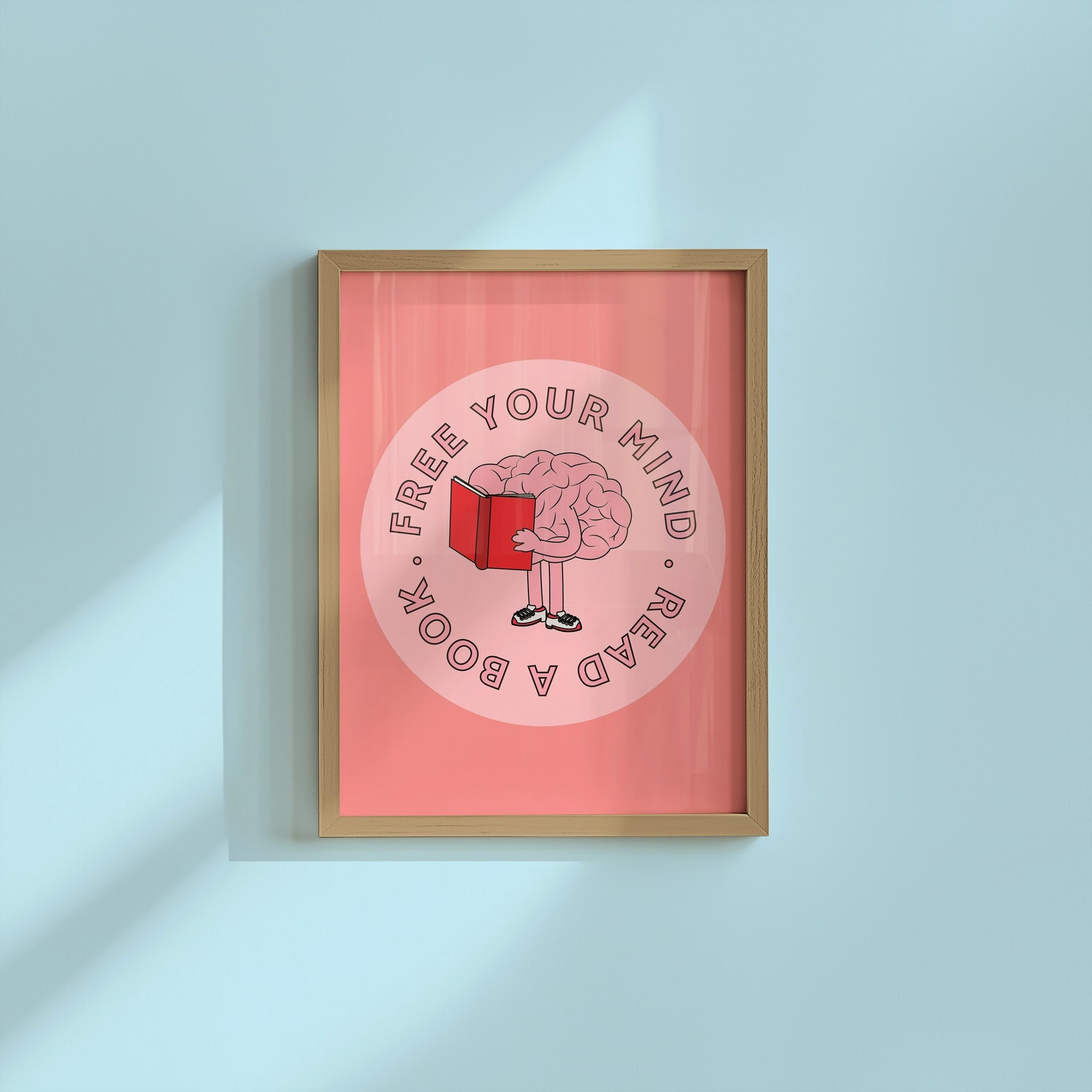 Free Your Mind Read a Book Vertical Art Print