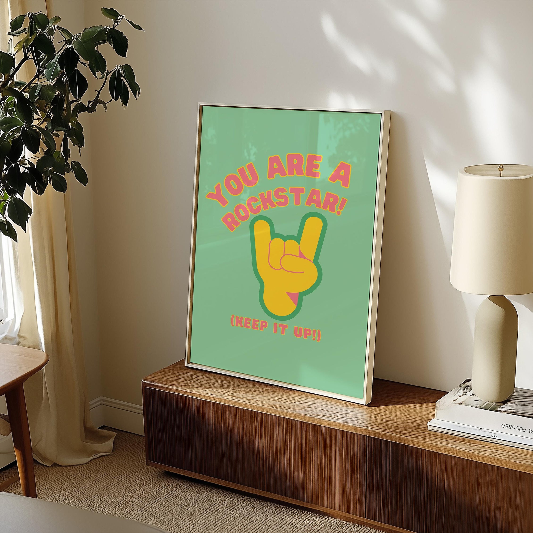 You Are A Rockstar Vertical Digital Art Print