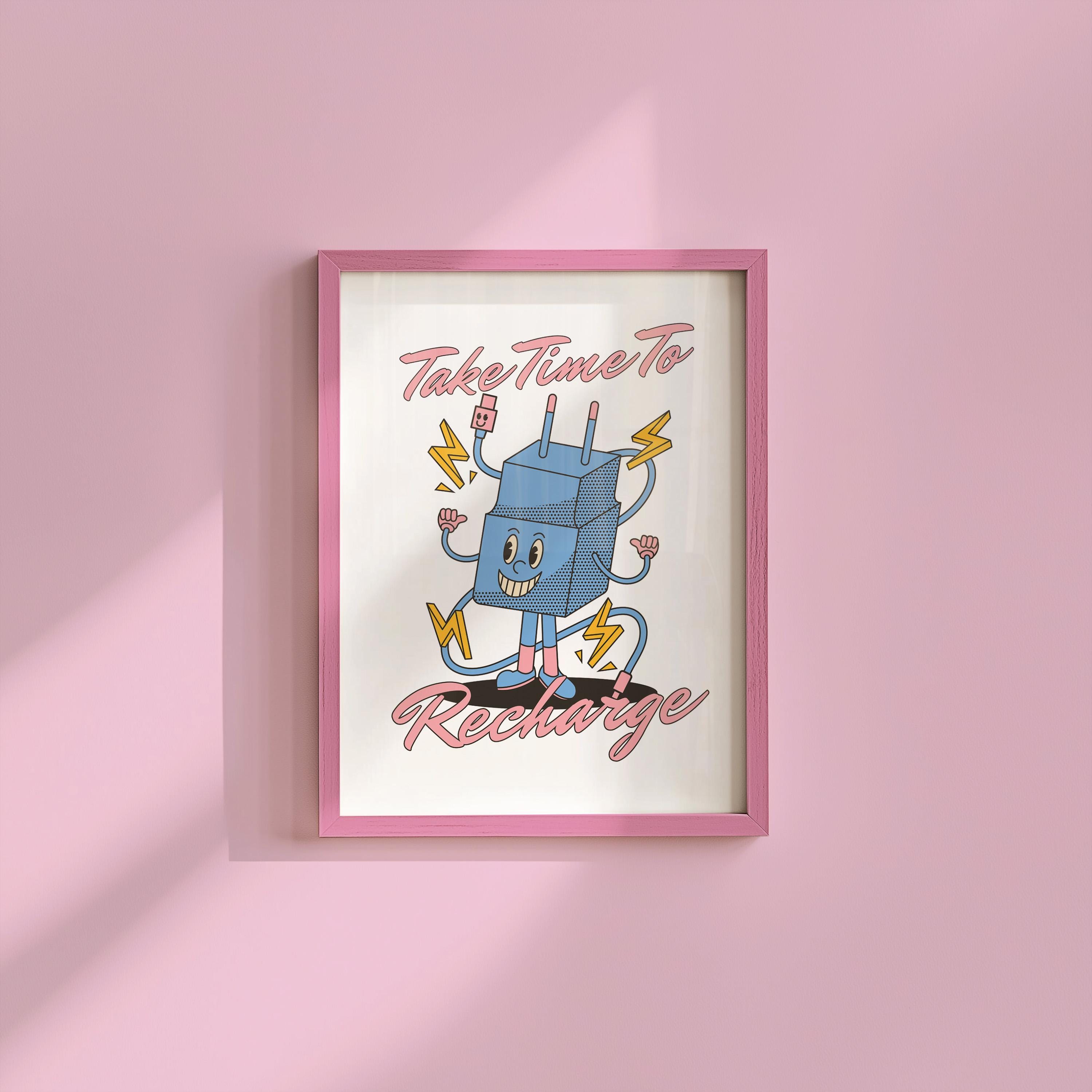 Take Time To Recharge Vertical Digital Art Print