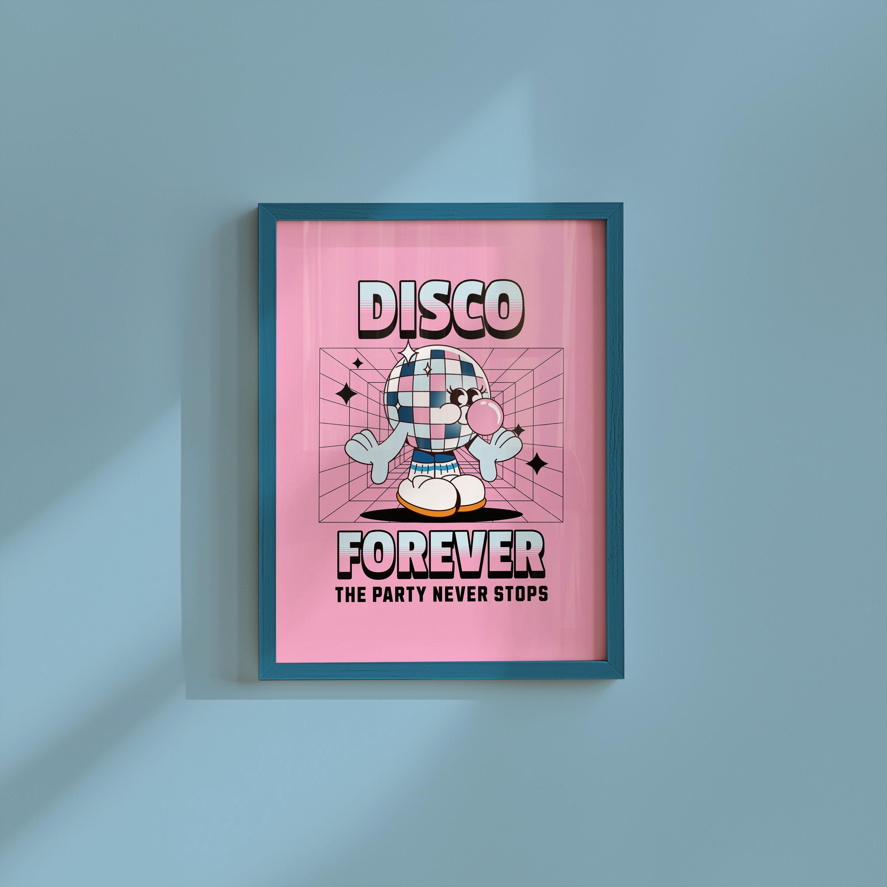 Disco Forever Digital Art Print